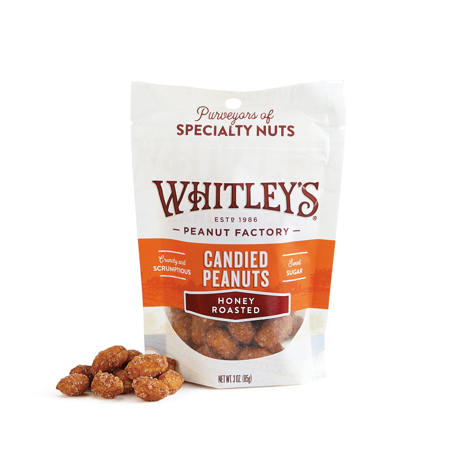 Honey Roasted Peanuts | Virginia Peanuts | Whitleys Peanut Factory ...