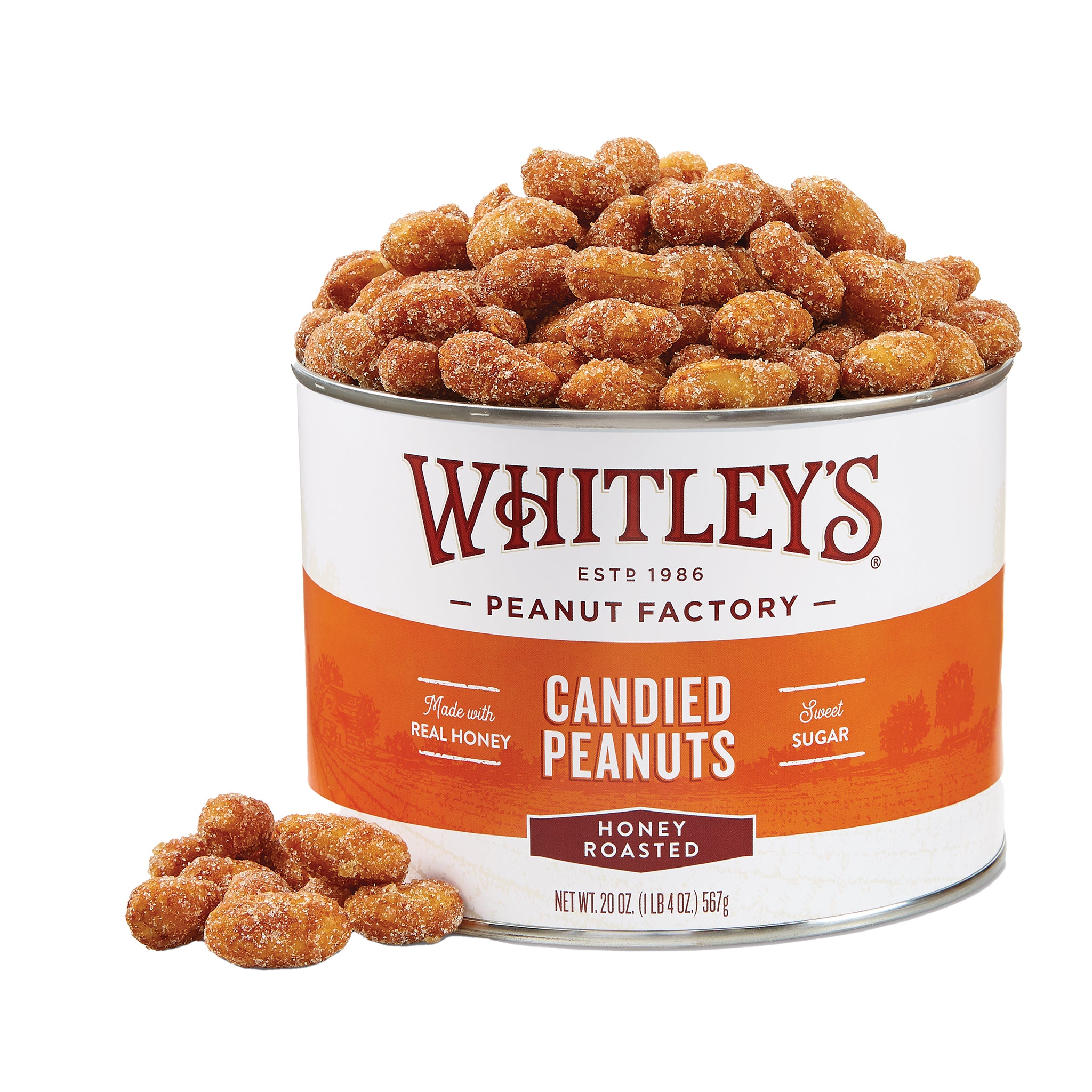 Honey Roasted Peanuts | Virginia Peanuts | Whitleys Peanut Factory ...