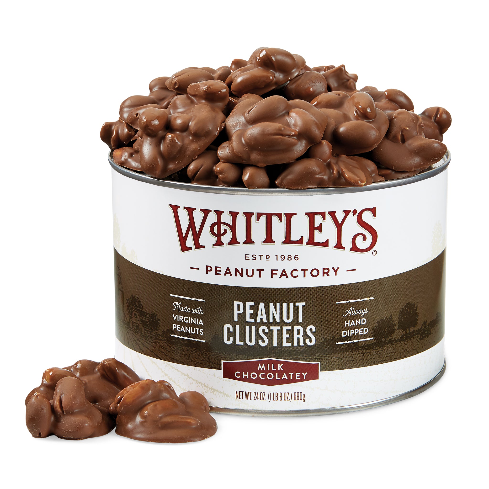 Chocolatey Peanut Clusters | Chocolatey Nuts | Whitleys Peanut Factory ...